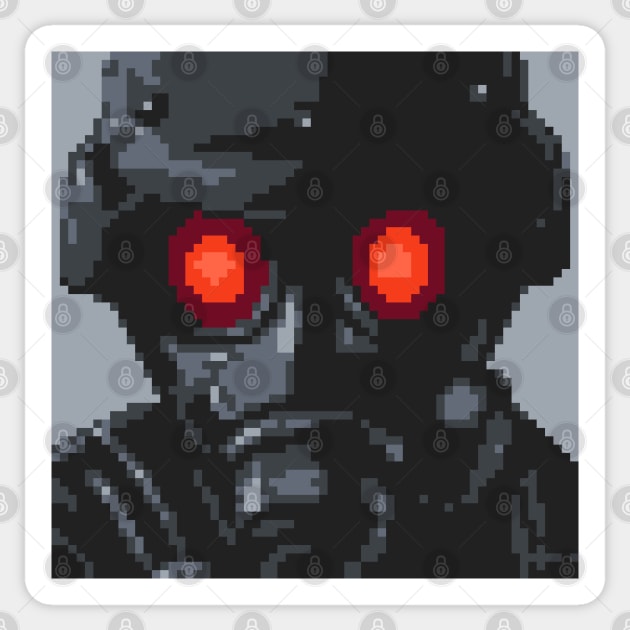 Resident Evil Hunk Pixel Art - Resident Evil - Sticker | TeePublic